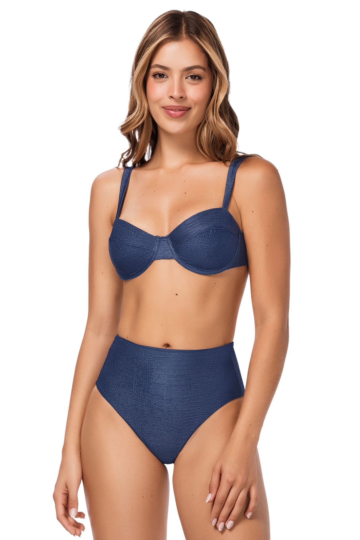 Ola Azul Swimwear | Women's Swimwear | Kendall Python Bikini Top